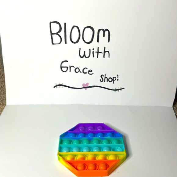 Toys | Rainbow Hexagon Pop It | Poshmark